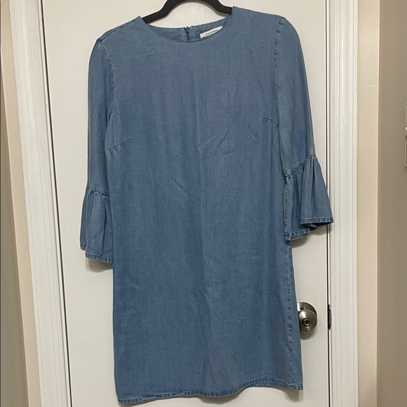 Zara | Dresses | Zara Light Blue Denim Dress | Poshmark